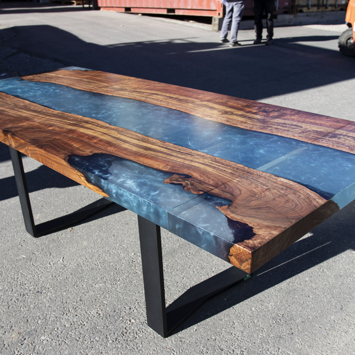 Claro Walnut Dining Table with Extensions – Black Forest Wood Co.