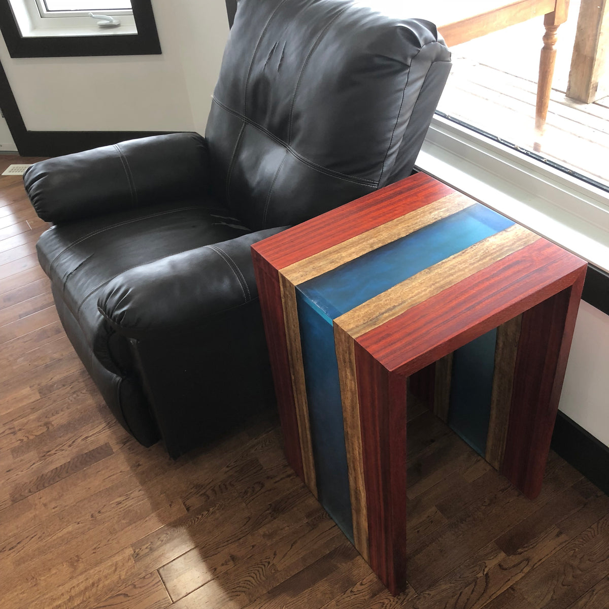 Padauk Waterfall End Table – Black Forest Wood Co.