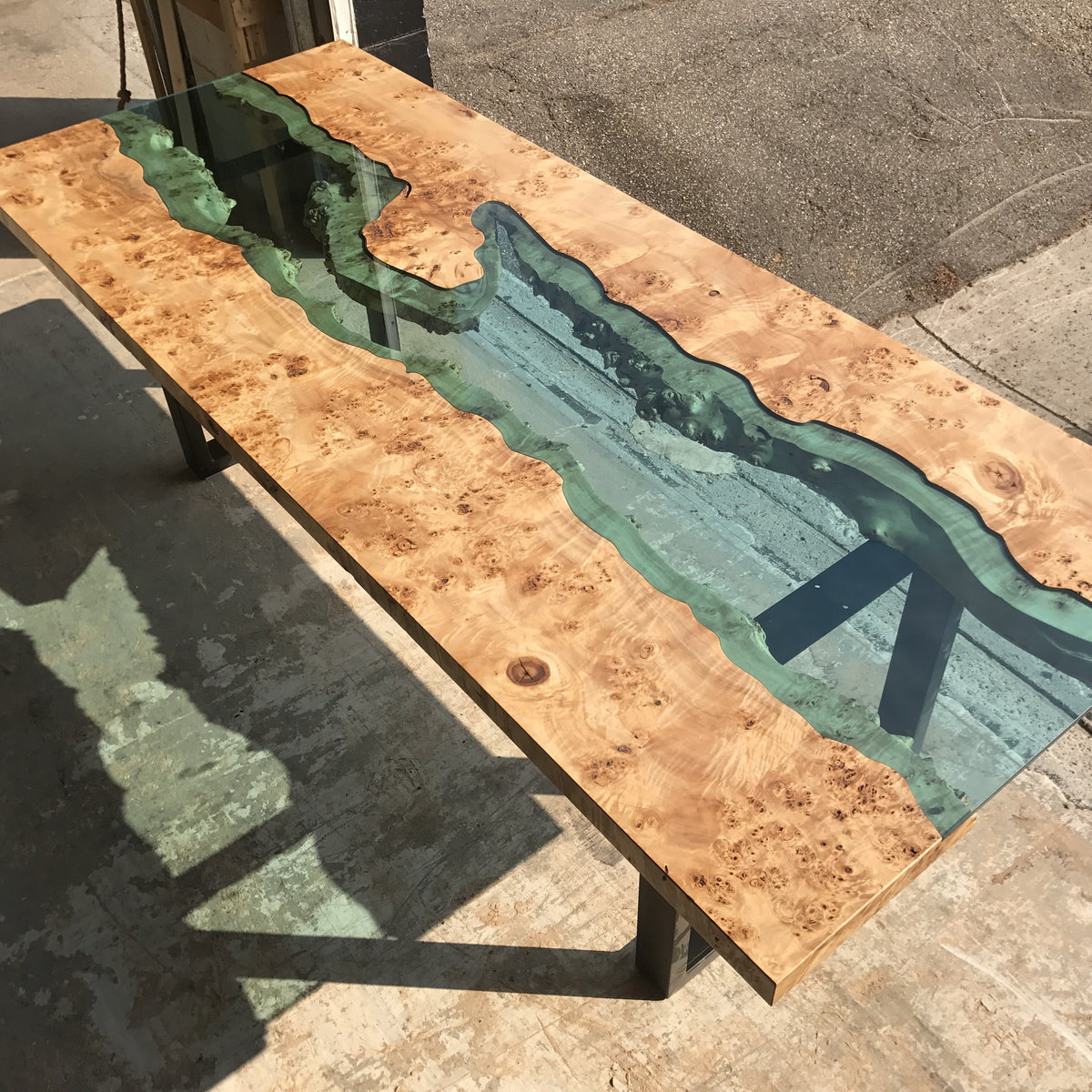 Mappa Burl Dining Table – Black Forest Wood Co.