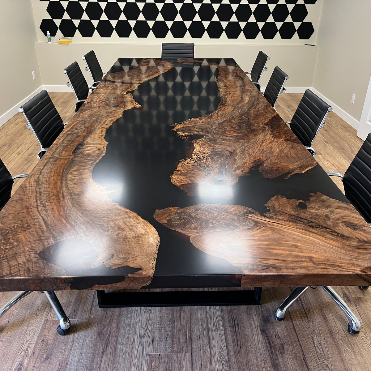 Bastogne Walnut Conference Table – Black Forest Wood Co.