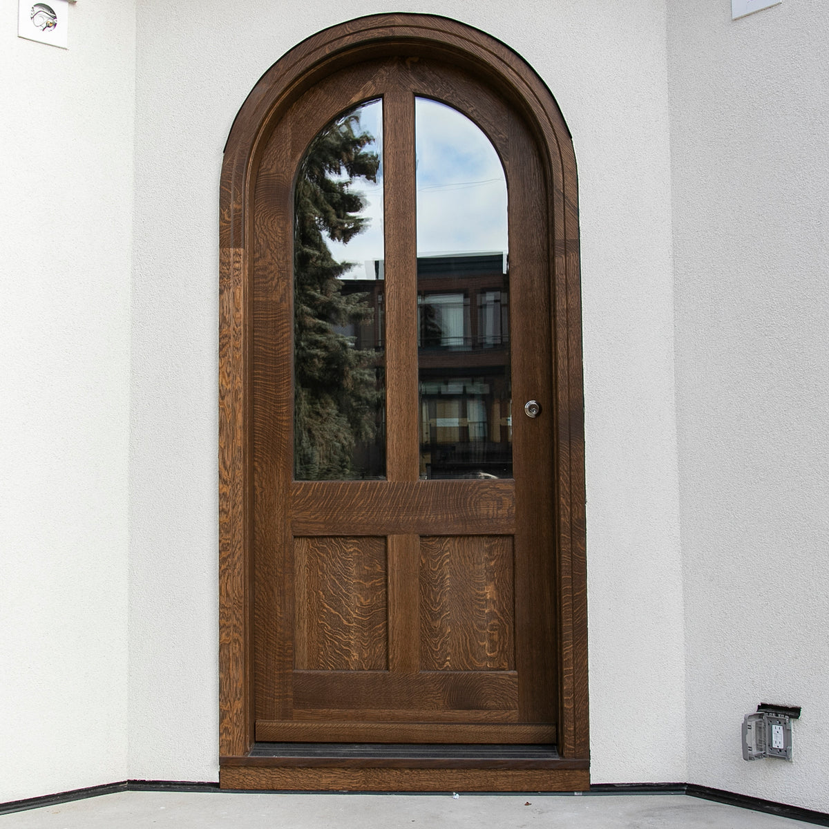 White Oak Arch Top Door – Black Forest Wood Co.