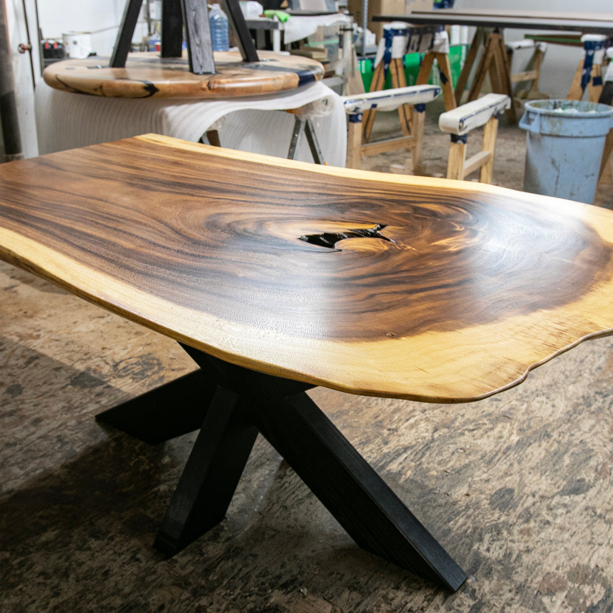 Monkeypod Exterior Dining Table – Black Forest Wood Co.