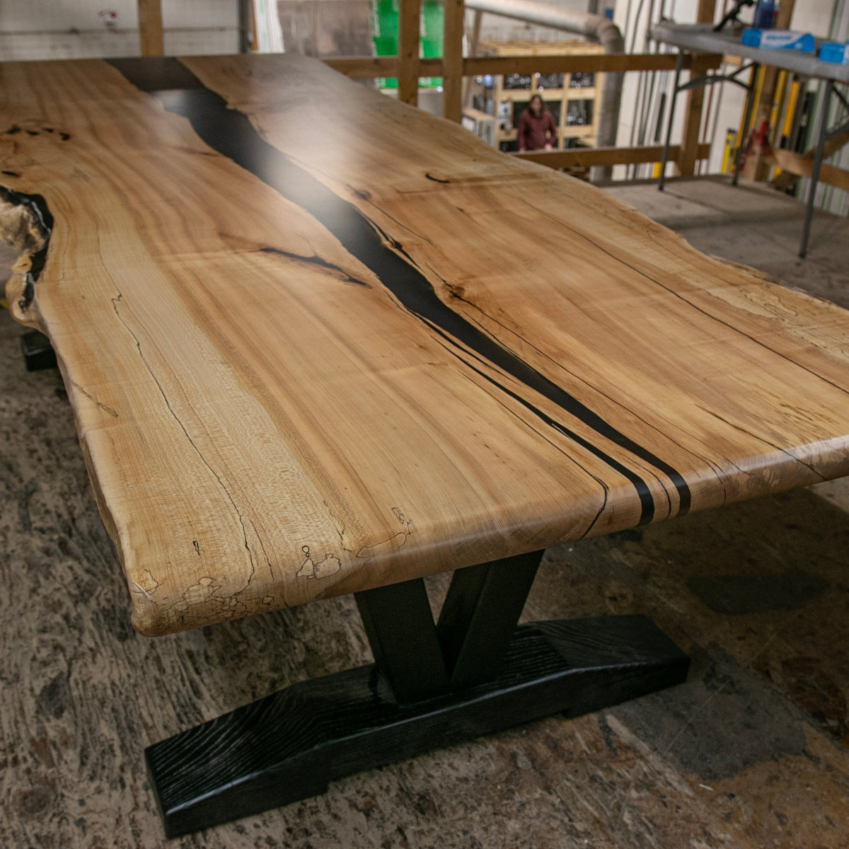 Spalted Maple Dining Table – Black Forest Wood Co.