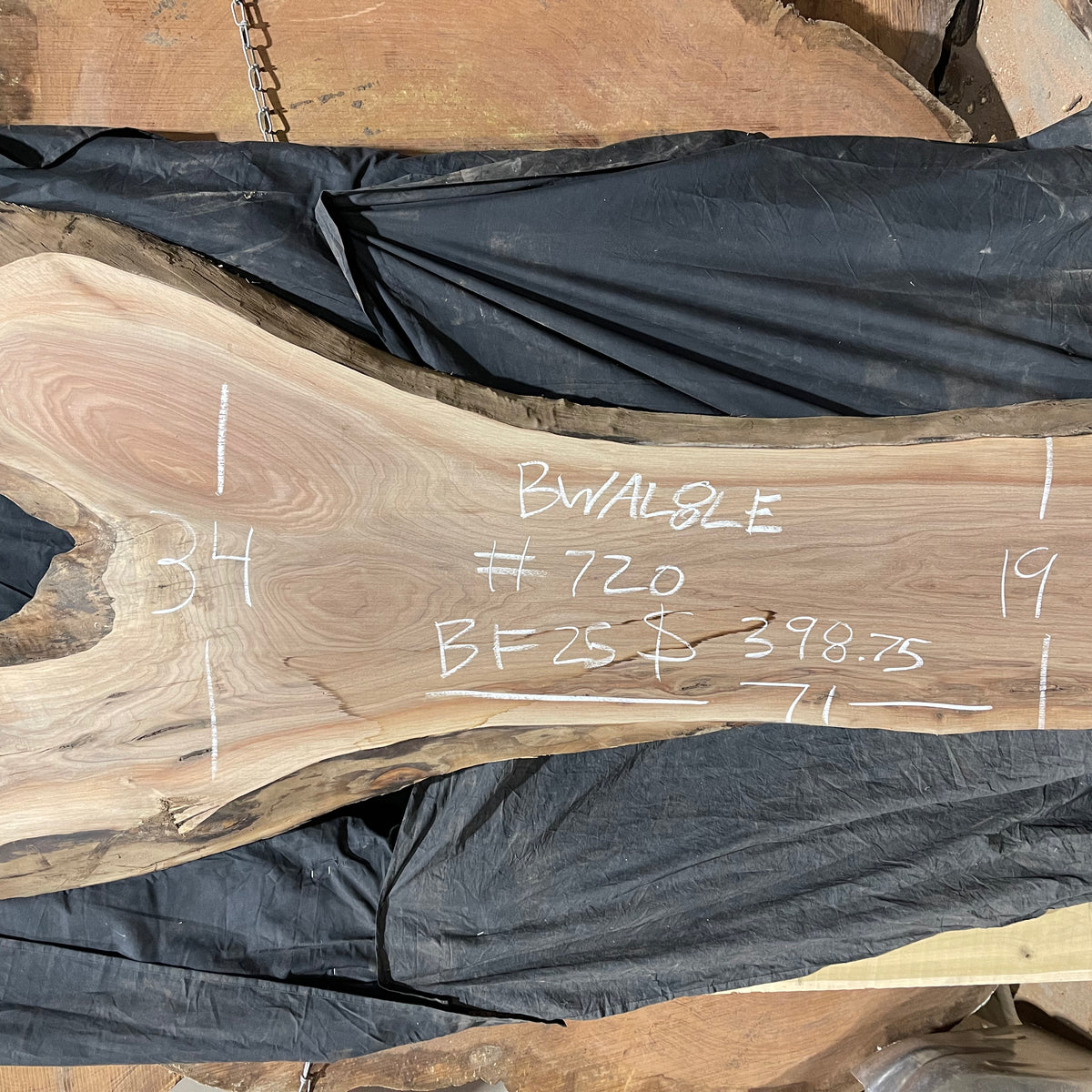 Black Walnut 8/4 Live Edge #720 – Black Forest Wood Co.
