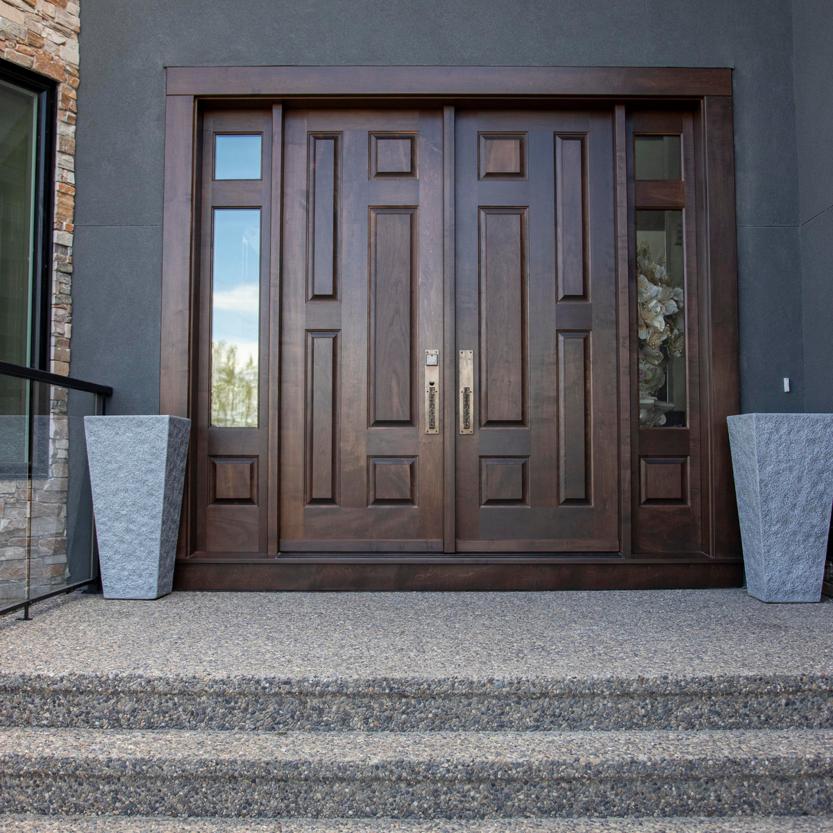 Maple Exterior Double Doors – Black Forest Wood Co.