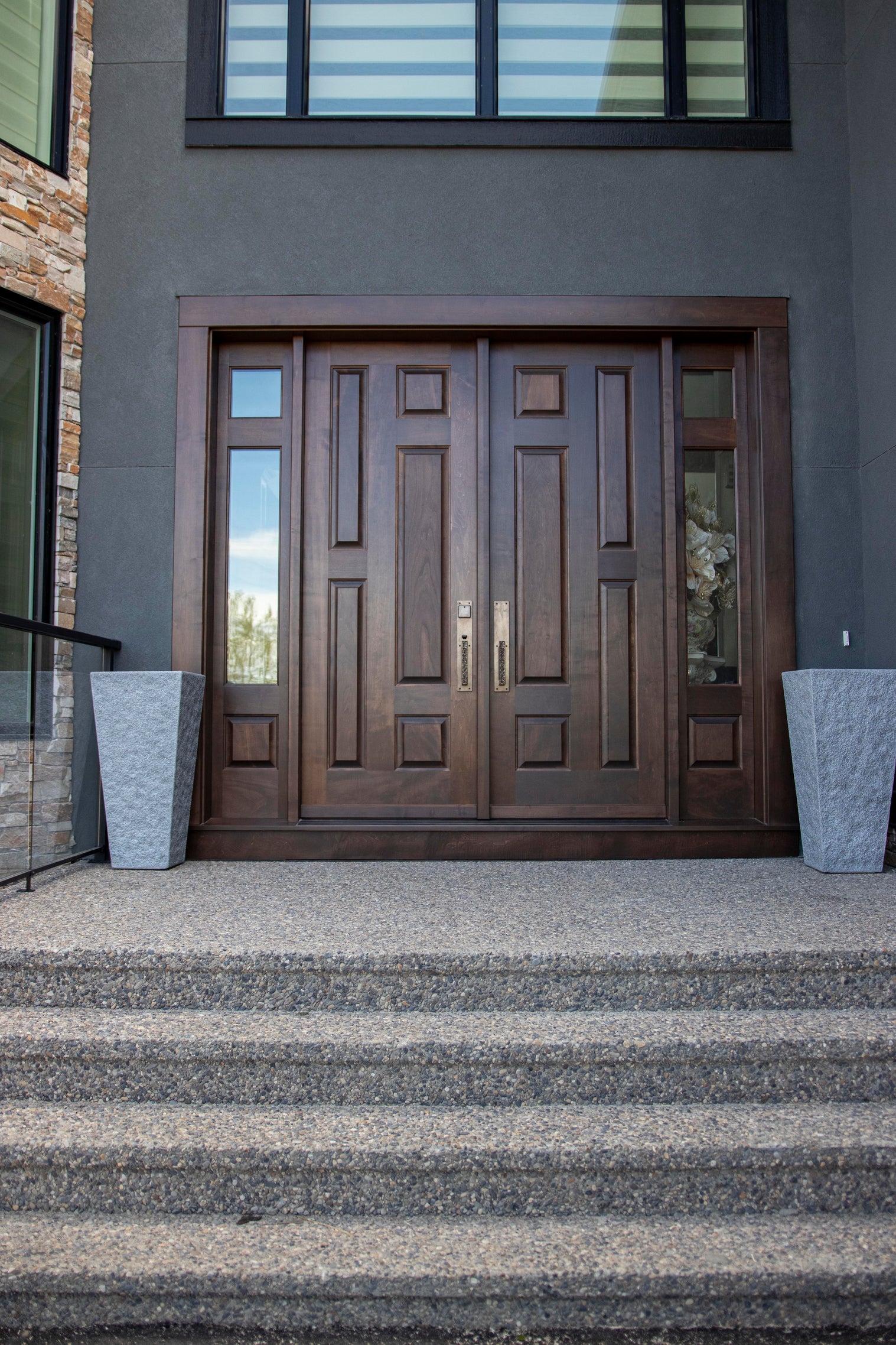 Maple Exterior Double Doors – Black Forest Wood Co.